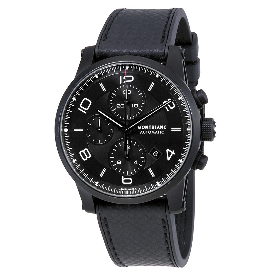 Montblanc Pre-owned Montblanc Timewalker Extreme Chronograph Black Dial ...