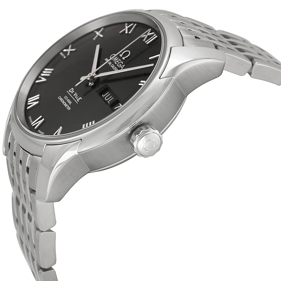 Omega Pre-owned Omega Black Dial Stainless Steel Automatic Men's Watch ...