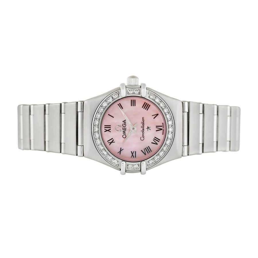 Omega Pre-owned Omega Constellation Quartz Diamond Ladies Watch 1466.83 ...