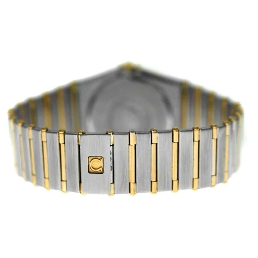 Omega Pre-owned Omega Constellation Quartz Gold Dial Unisex Watch 398. ...