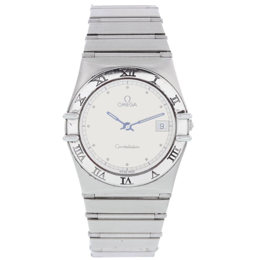 Omega Pre-owned Omega Constellation Quartz Silver Dial Men's Watch 396. ...