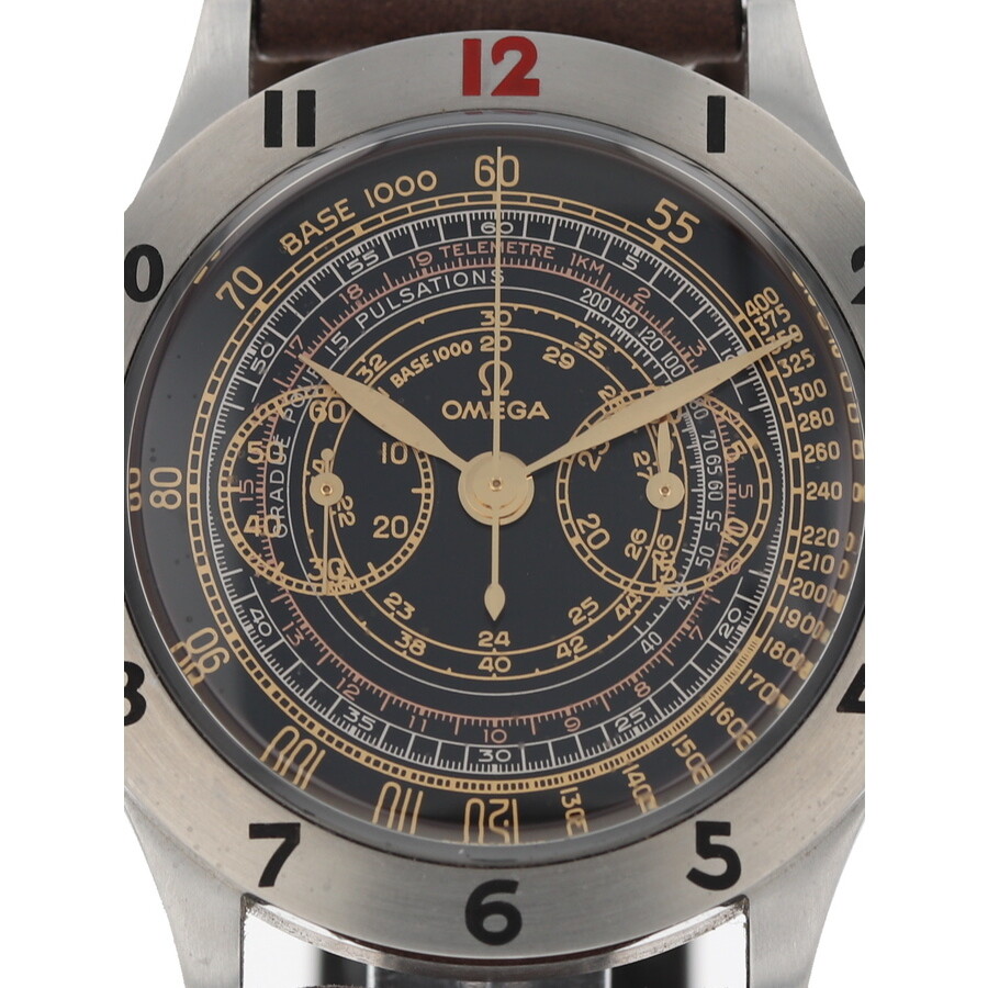 Omega Pre-owned Omega Museum Collection Officers 1945 Chronograph Hand ...