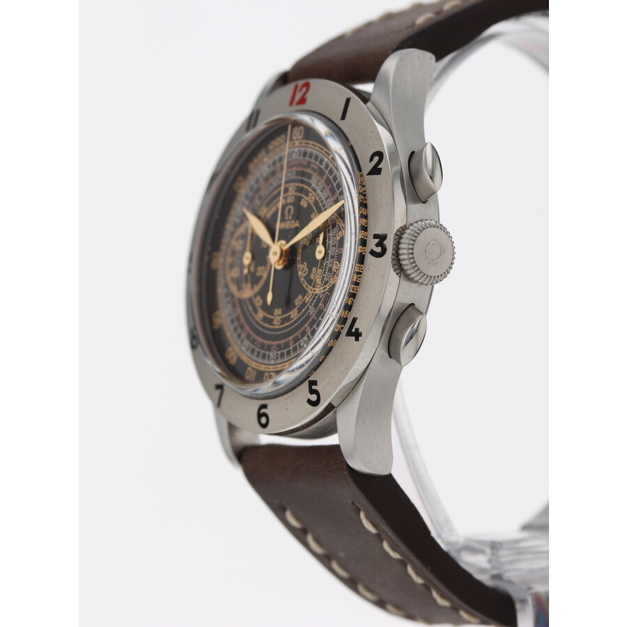Omega Pre-owned Omega Museum Collection Officers 1945 Chronograph Hand ...