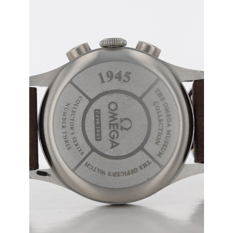 Omega Pre-owned Omega Museum Collection Officers 1945 Chronograph Hand ...