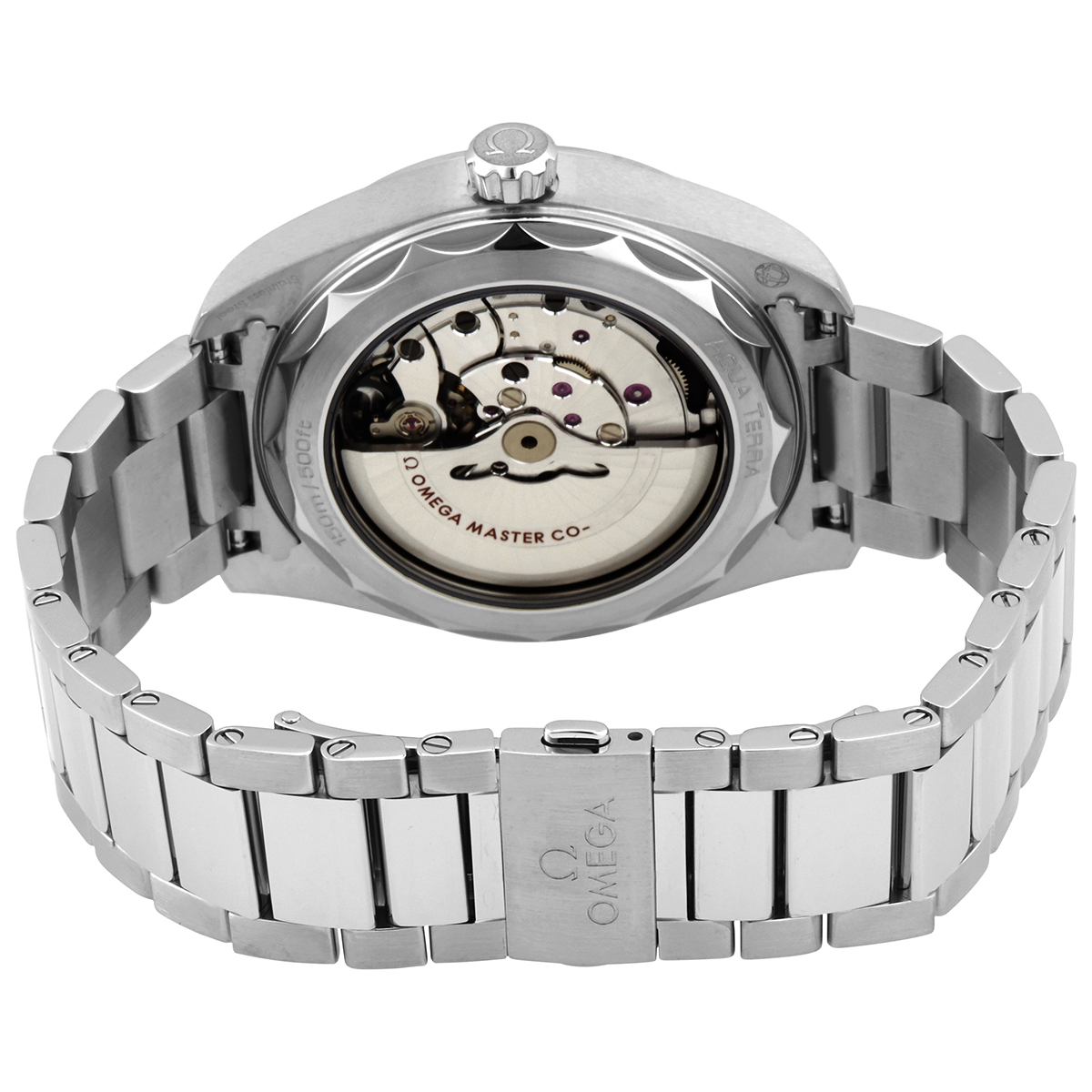 Omega Pre-owned Omega Seamaster Aqua Terra GMT Blue Dial Men's Watch ...