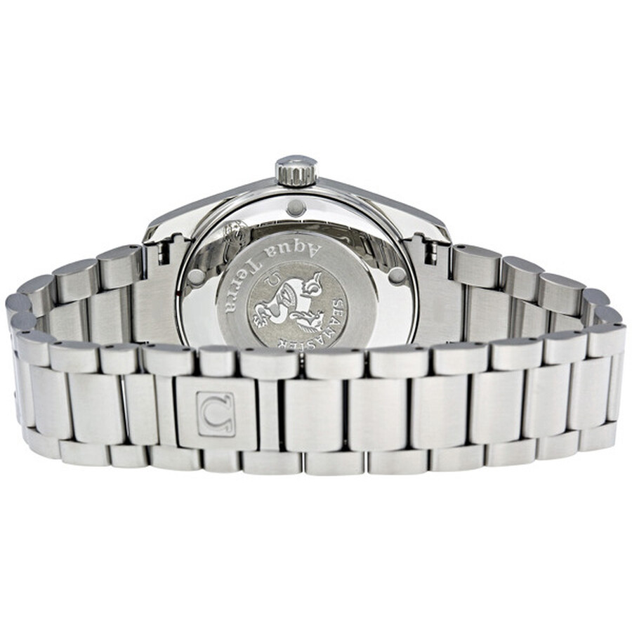 Omega Pre-owned Omega Seamaster Aqua Terra Quartz Chronometer Black ...