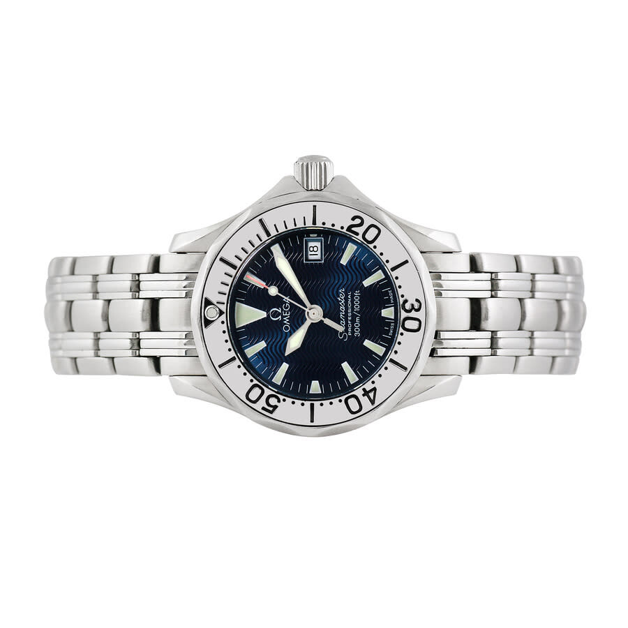 Omega Pre-owned Omega Seamaster Quartz Blue Dial Ladies Watch 2584.8 ...