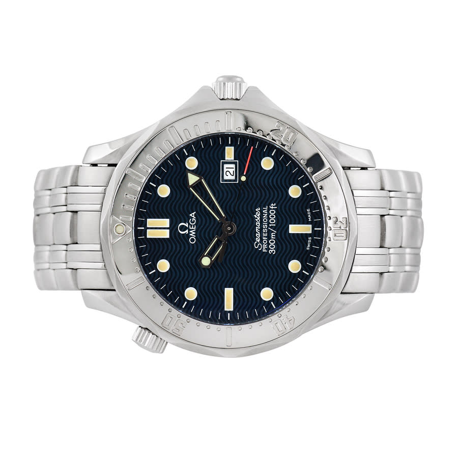 Omega Pre-owned Omega Seamaster Quartz Blue Dial Men's Watch 2541.8 ...