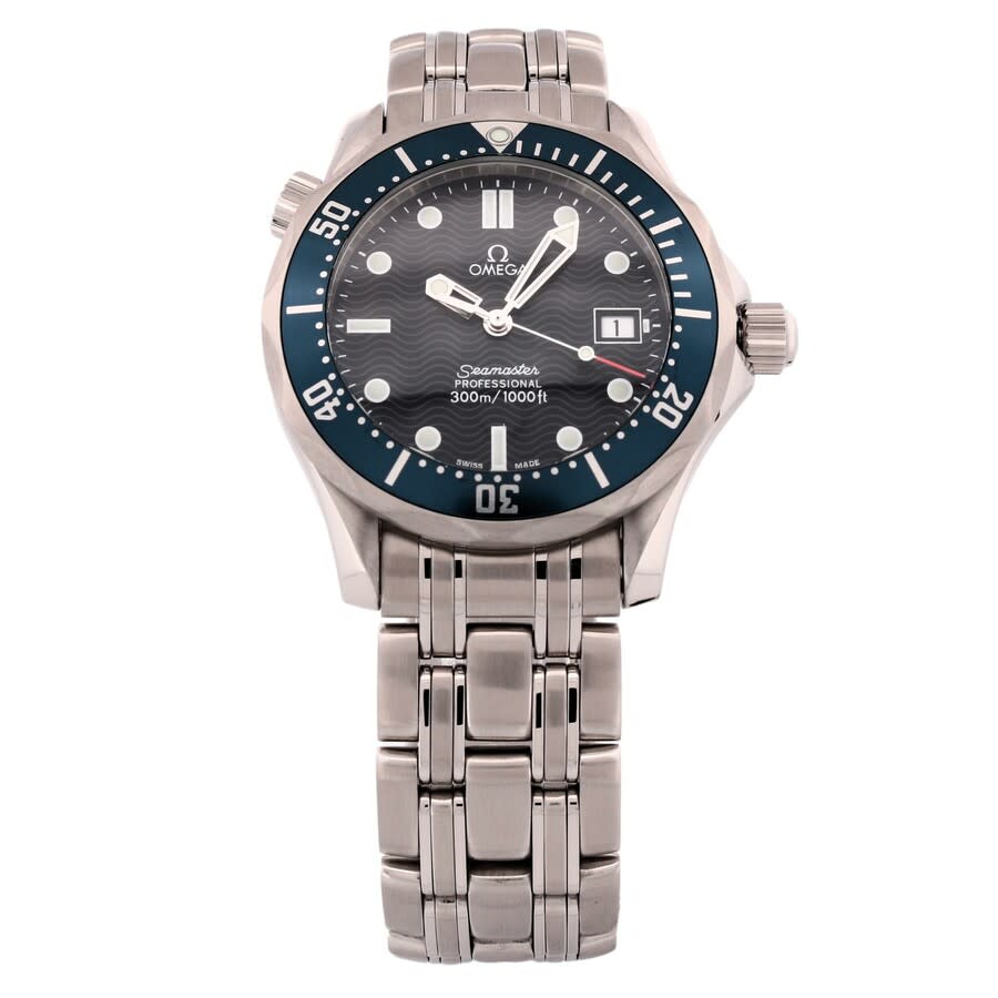 Omega Pre-owned Omega Seamaster Quartz Blue Dial Men's Watch 2561.8 ...