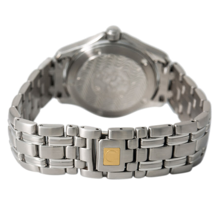 Omega Pre-owned Omega Seamaster Quartz Chronometer Black Dial Men's ...