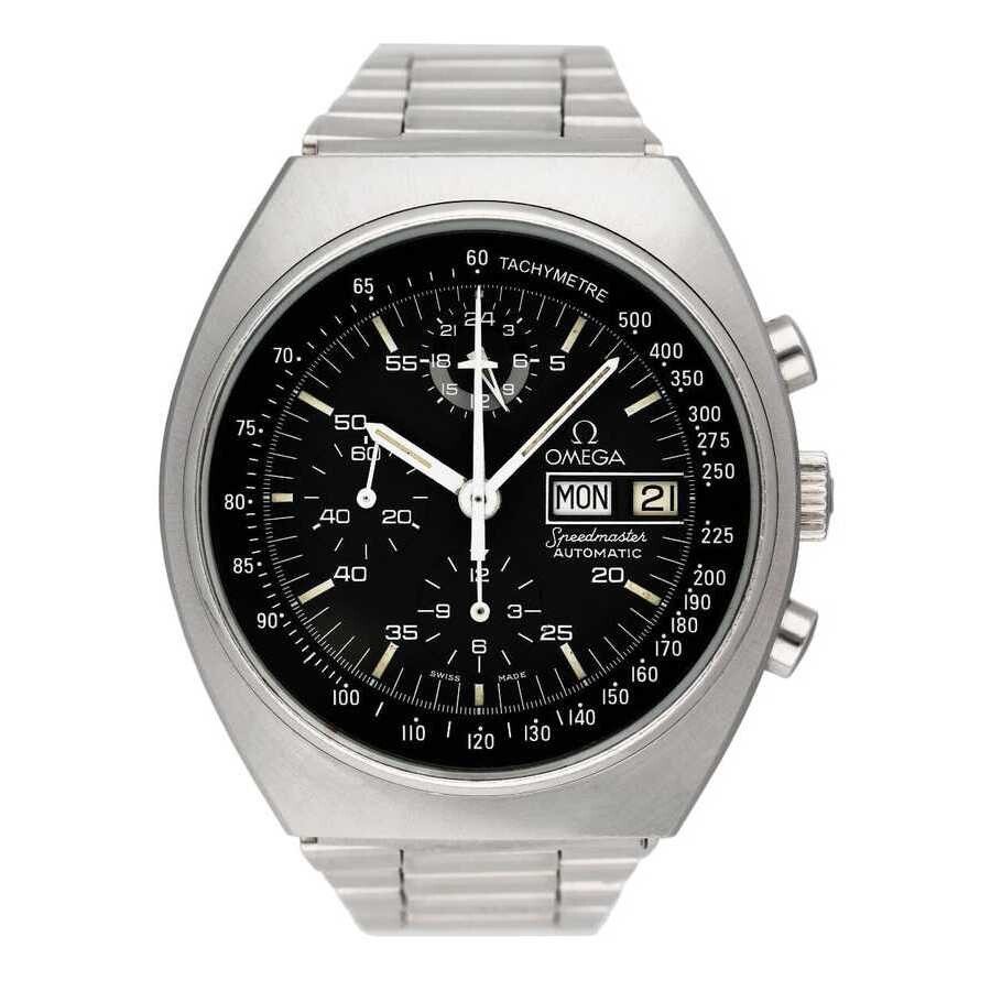 Omega Pre-owned Omega Speedmaster Chronograph Automatic Black Dial Men ...