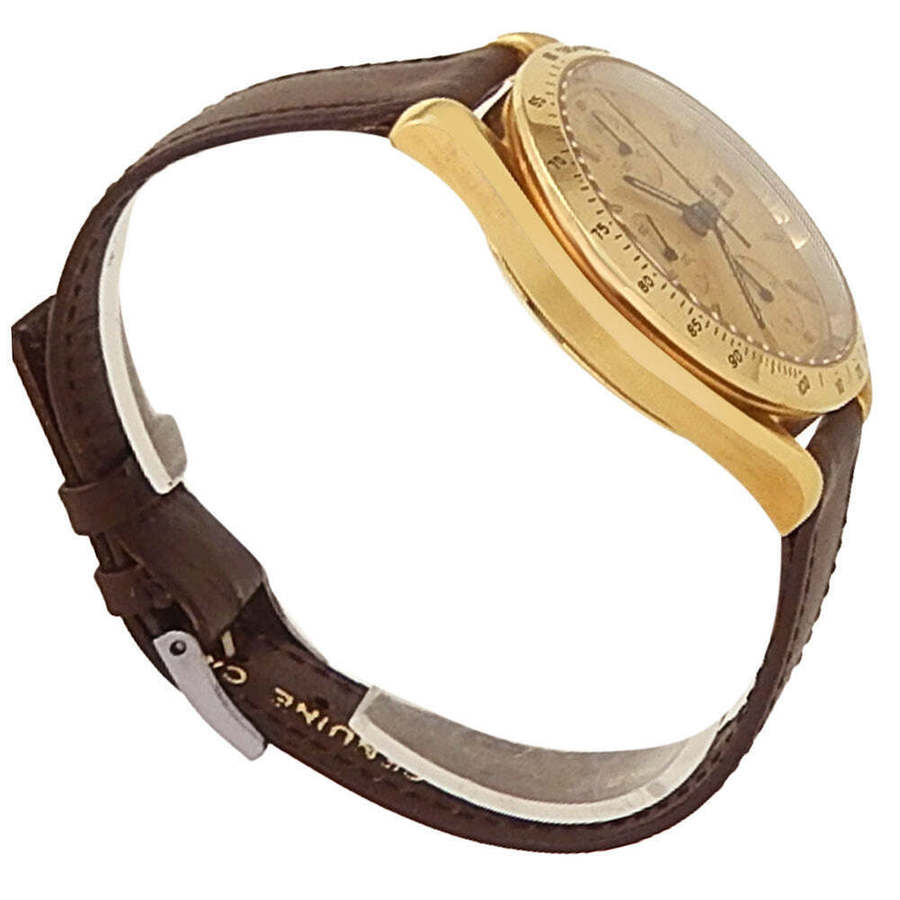 Omega Pre-owned Omega Speedmaster Chronograph Automatic Champagne Dial ...