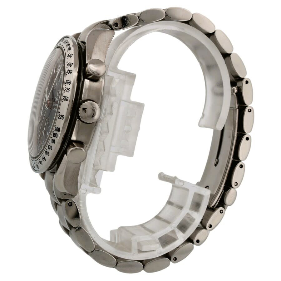 Omega Pre-owned Omega Speedmaster Chronograph GMT Automatic Blue Dial ...