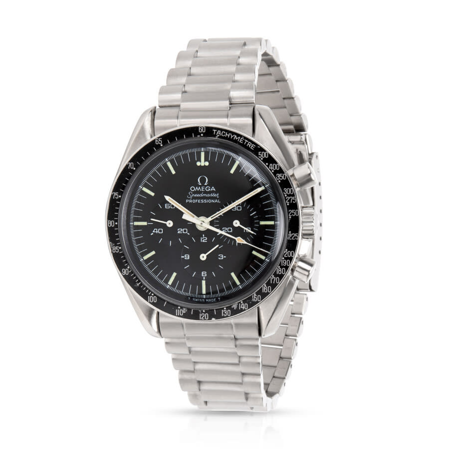 Omega Pre-owned Omega Speedmaster Chronograph Hand Wind Black Dial Men ...
