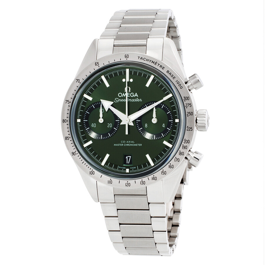 Omega Pre-owned Omega Speedmaster Chronograph Hand Wind Green Dial Men ...