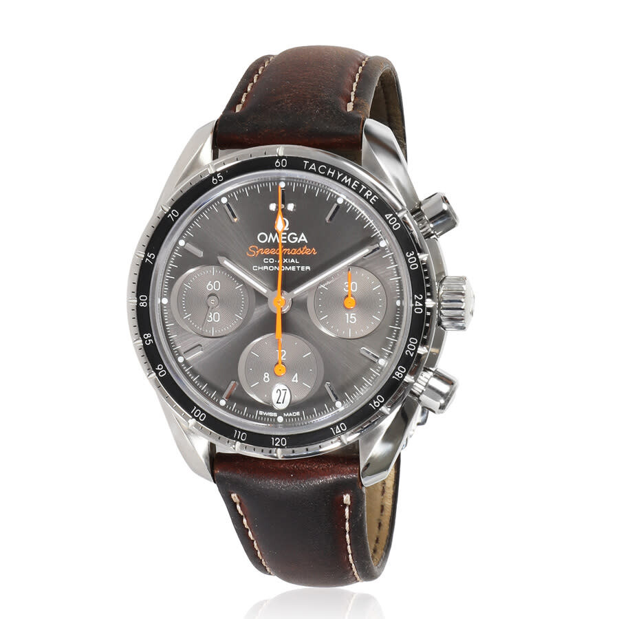 Omega Pre-owned Omega Speedmaster Chronograph Tachymeter Grey Dial Men ...