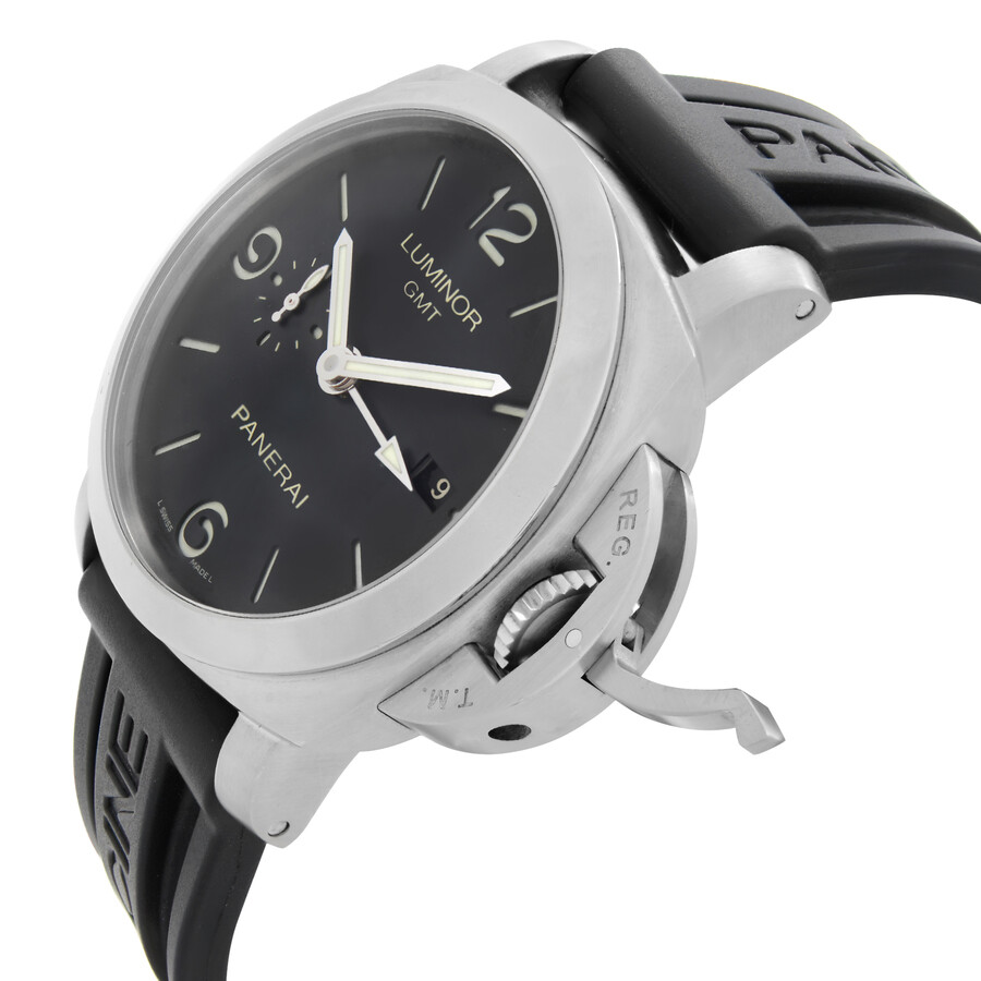 Panerai Pre-owned Panerai Luminor 1950 3 Days GMT Automatic GMT Black ...