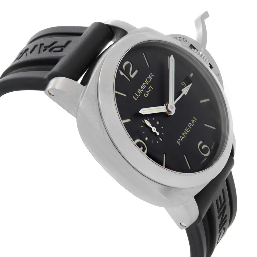 Panerai Pre-owned Panerai Luminor 1950 3 Days GMT Automatic GMT Black ...