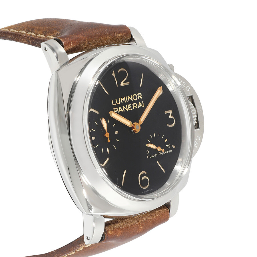 Panerai Pre-owned Panerai Luminor 1950 Power Reserve Black Dial Men's ...