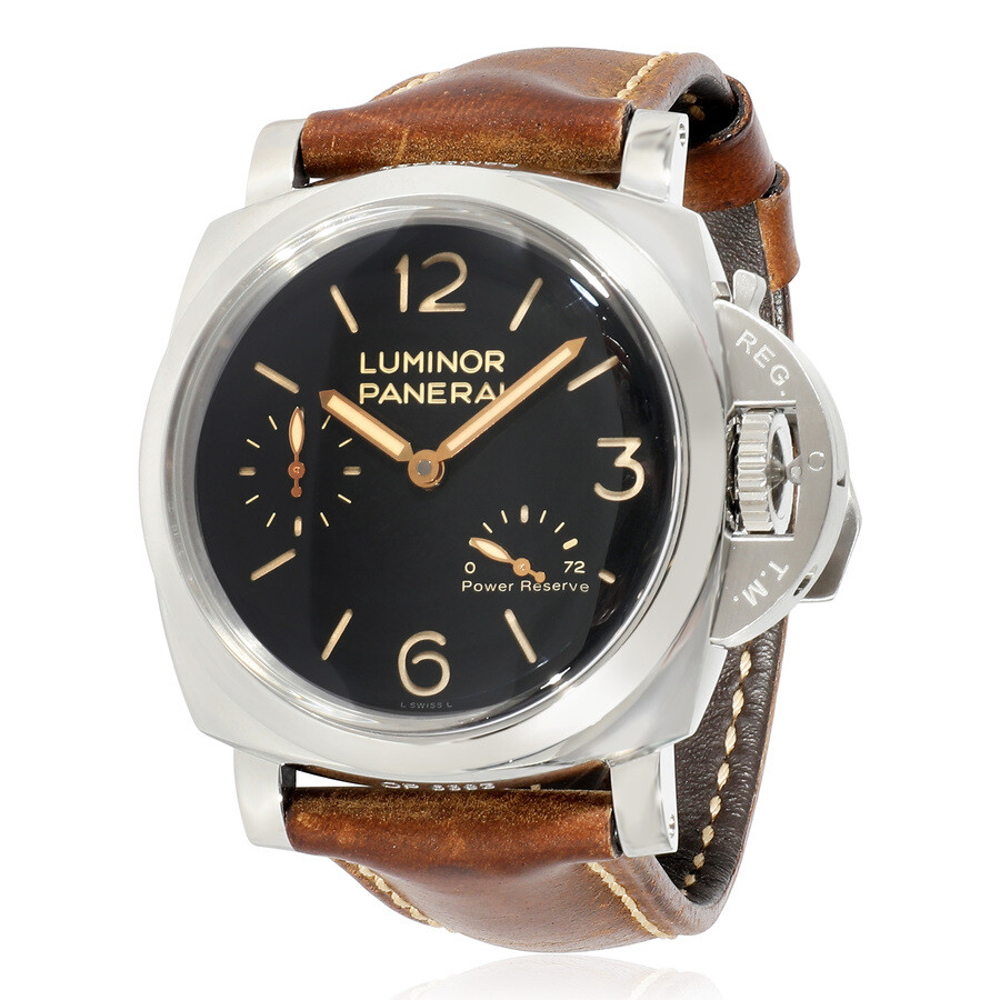 Panerai Pre-owned Panerai Luminor 1950 Power Reserve Black Dial Men's ...