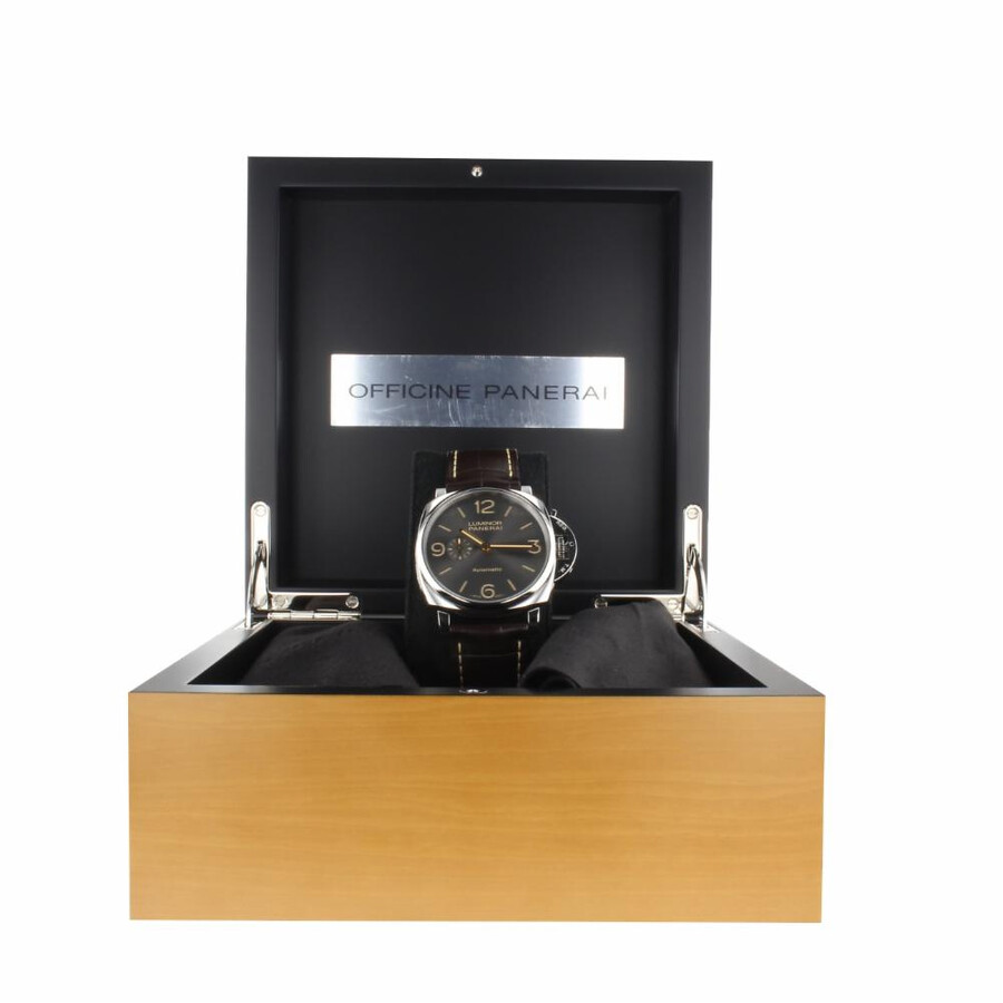 Panerai Pre-owned Panerai Luminor Automatic Black Dial Men's Watch ...