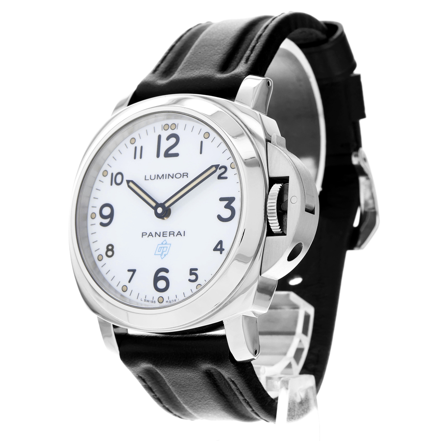 Panerai Pre-owned Panerai Luminor Base Logo 3 Days Acciaio White Dial ...
