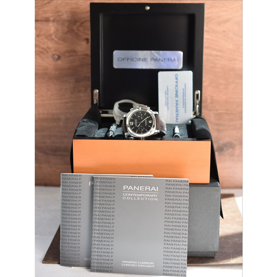 Panerai Pre-owned Panerai Luminor Chrono Chronograph Automatic Black ...