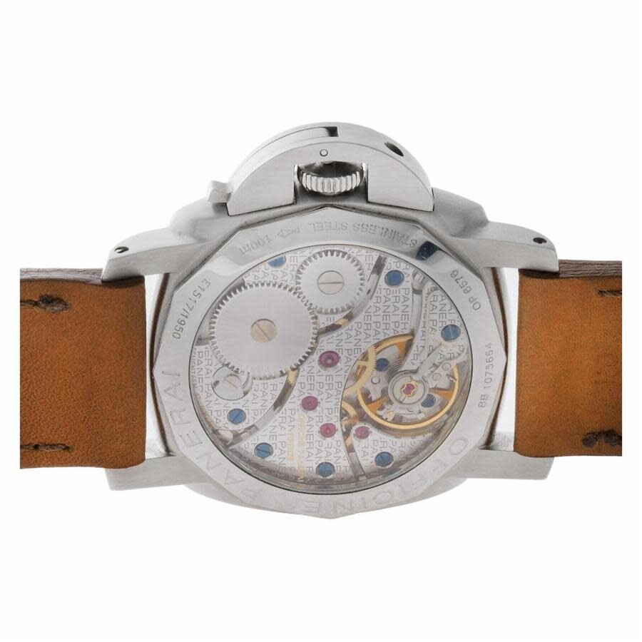 Panerai Pre-owned Panerai Luminor Hand Wind Black Dial Men's Watch ...