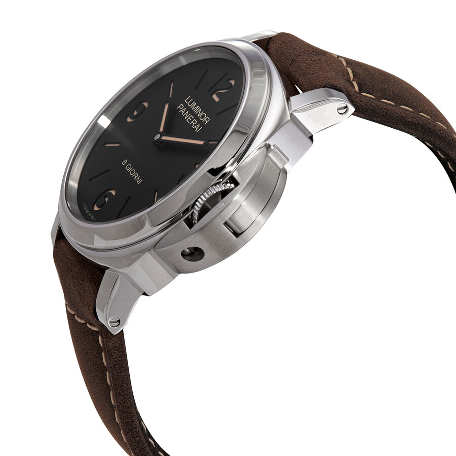 Panerai Pre-owned Panerai Luminor Hand Wind Black Dial Men's Watch ...