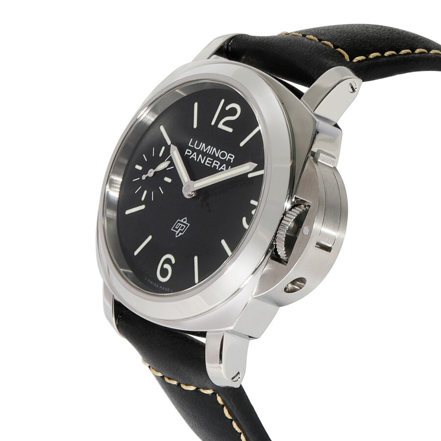 Panerai Pre-owned Panerai Luminor Logo Black Dial Men's Watch PAM01084 ...