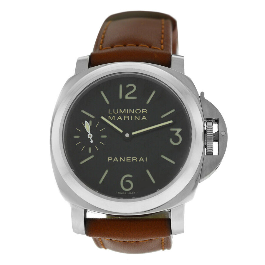 Panerai Pre-owned Panerai Luminor Marina Black Dial Men's Watch ...