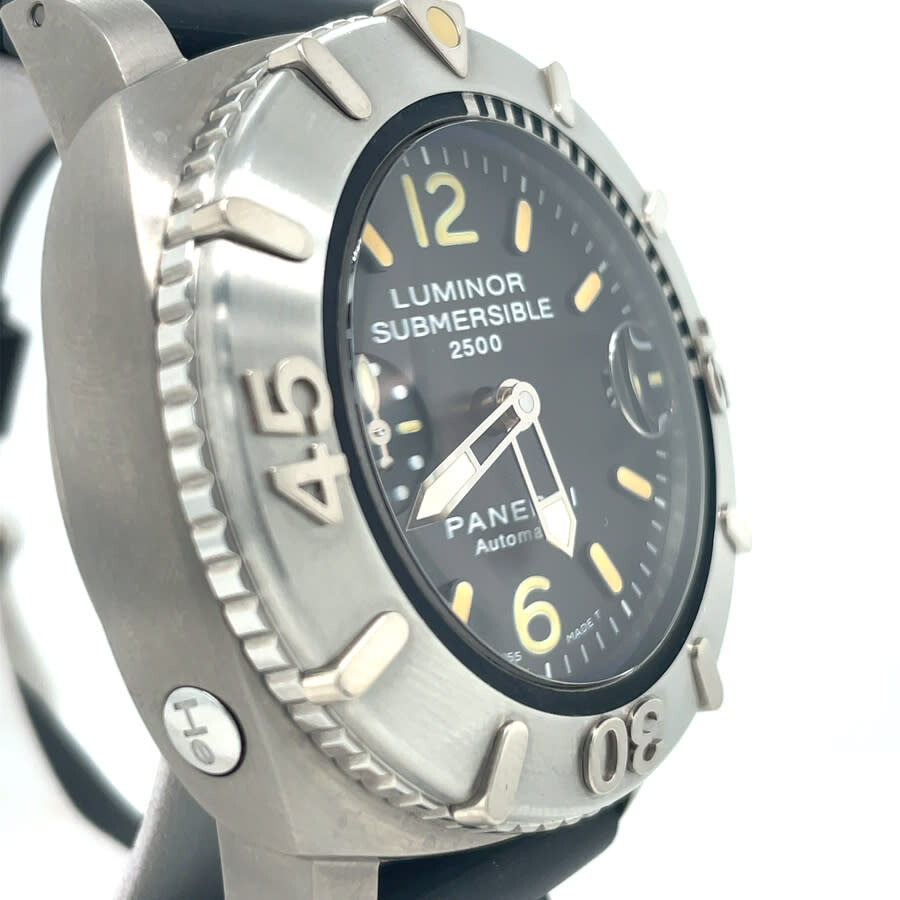 Panerai Pre-owned Panerai Luminor Submersible Automatic Black Dial Men ...