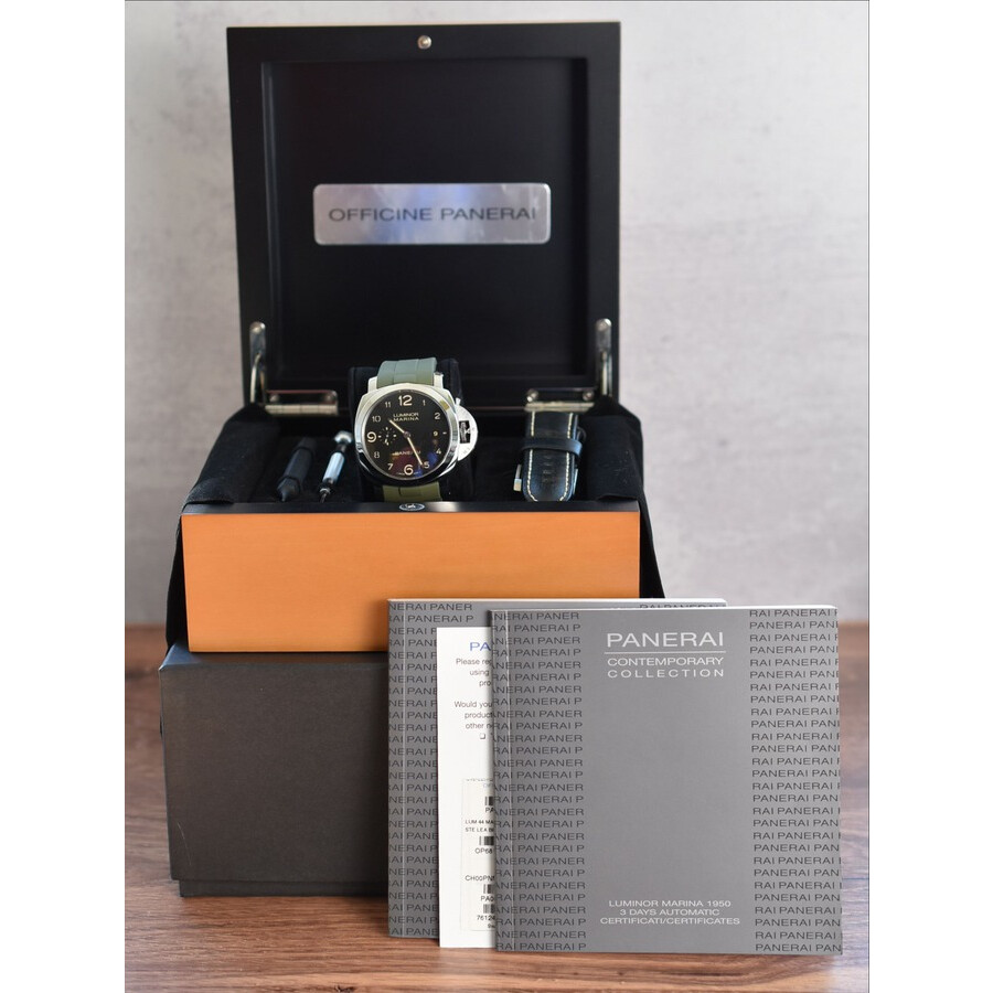 Panerai Pre-owned Panerai Luminora Marina 1950 3 Days Automatic Black ...
