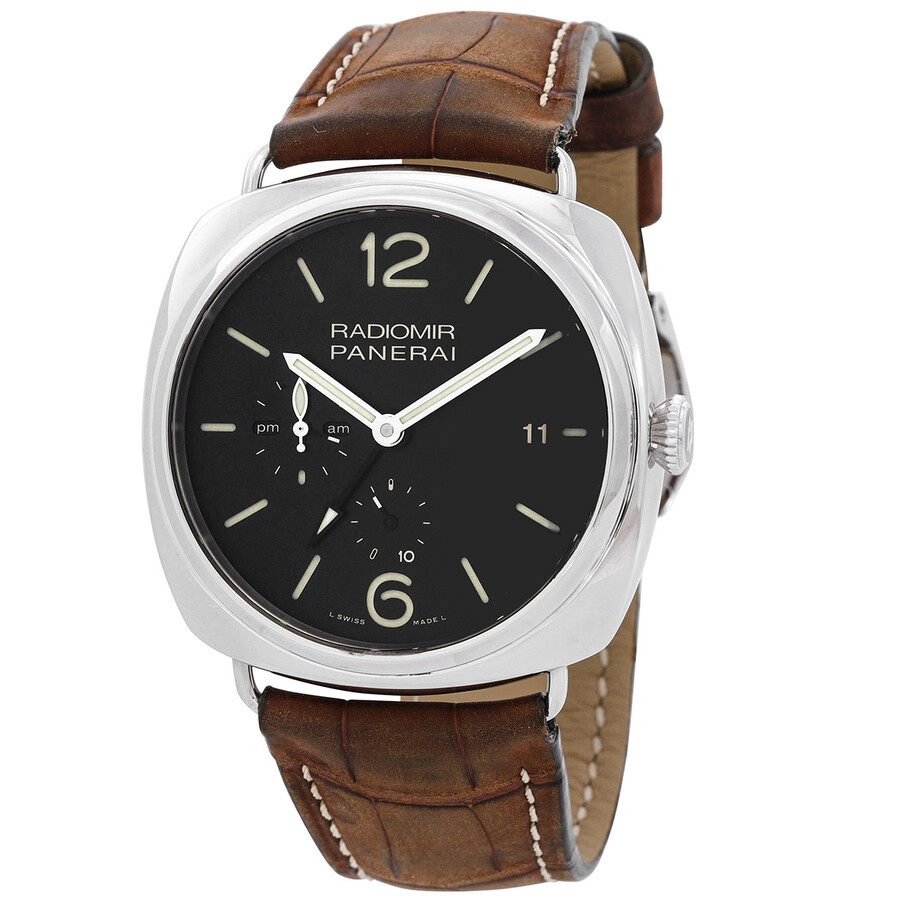 Panerai Pre-owned Panerai Radiomir 10 Days GMT GMT Hand Wind Black Dial ...