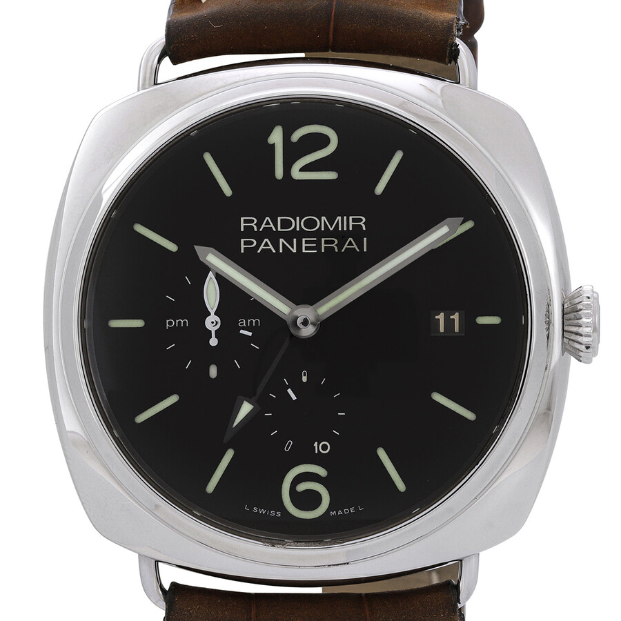 Panerai Pre-owned Panerai Radiomir 10 Days GMT GMT Hand Wind Black Dial ...
