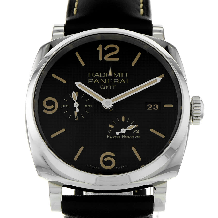 Panerai Pre-owned Panerai Radiomir 1940 GMT Black Dial Men's Watch PAM ...