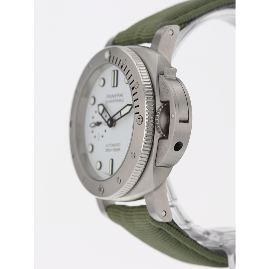 Panerai Pre-owned Panerai Submersible Bianco White Dial Men's Watch ...