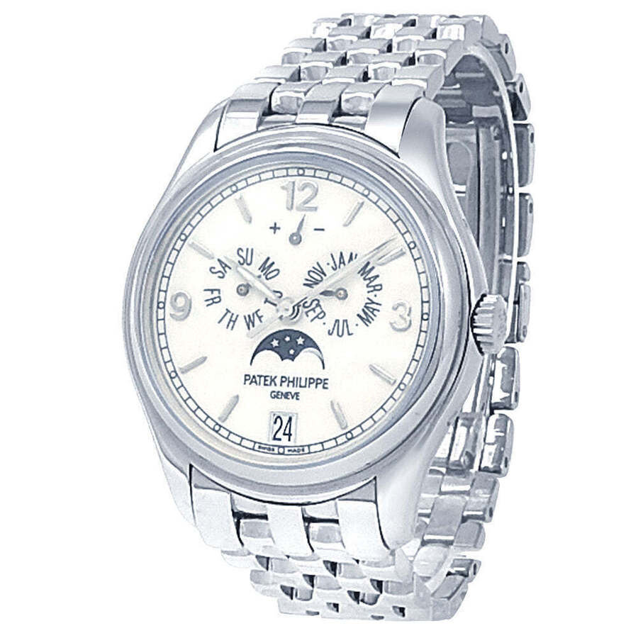 Patek Philippe Pre-owned Patek Philippe Annual Calendar Automatic White ...
