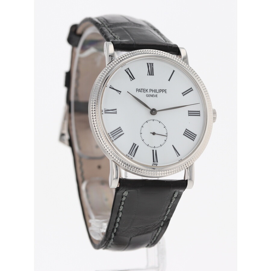 Patek Philippe Pre-owned Patek Philippe Calatrava Hand Wind White Dial Unisex Watch 5116G - Pre ...
