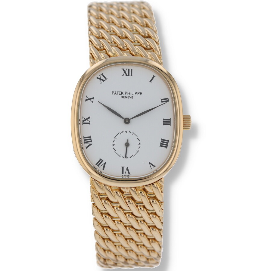 Patek Philippe Pre-owned Patek Philippe Ellipse Hand Wind White Dial ...