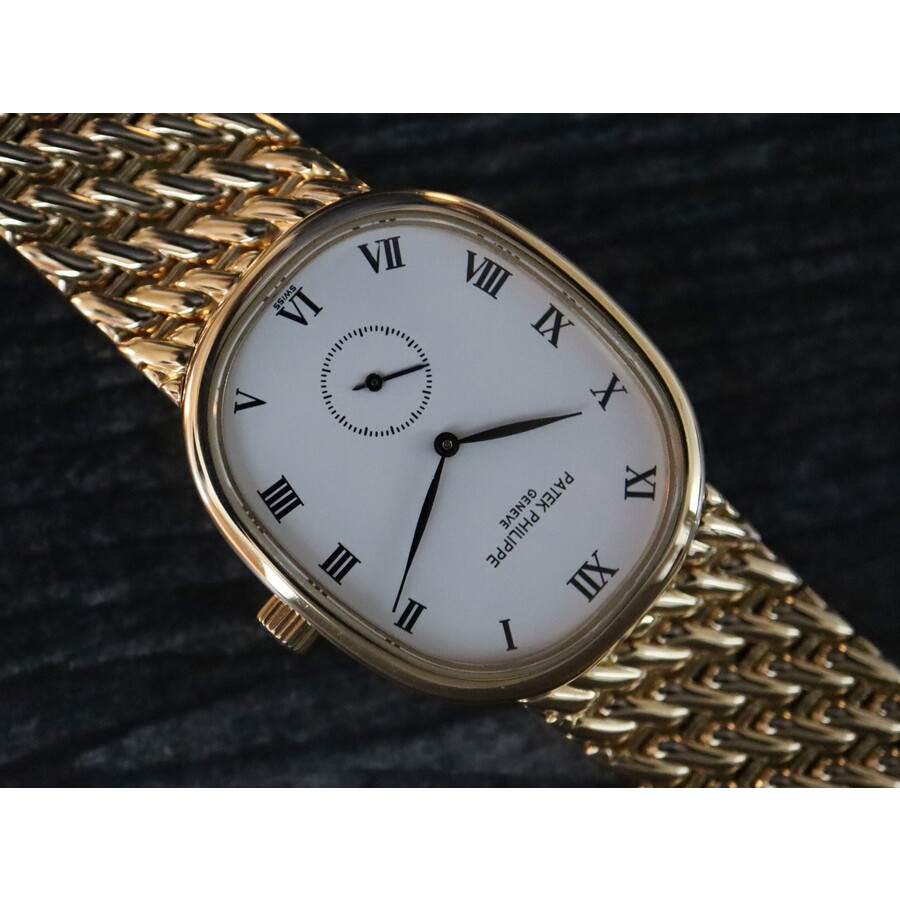 Patek Philippe Pre-owned Patek Philippe Ellipse Hand Wind White Dial ...