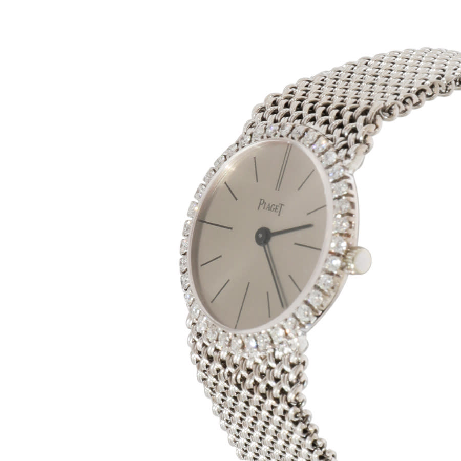 Piaget Pre-owned Piaget Classique Hand Wind Diamond Silver Dial Ladies ...