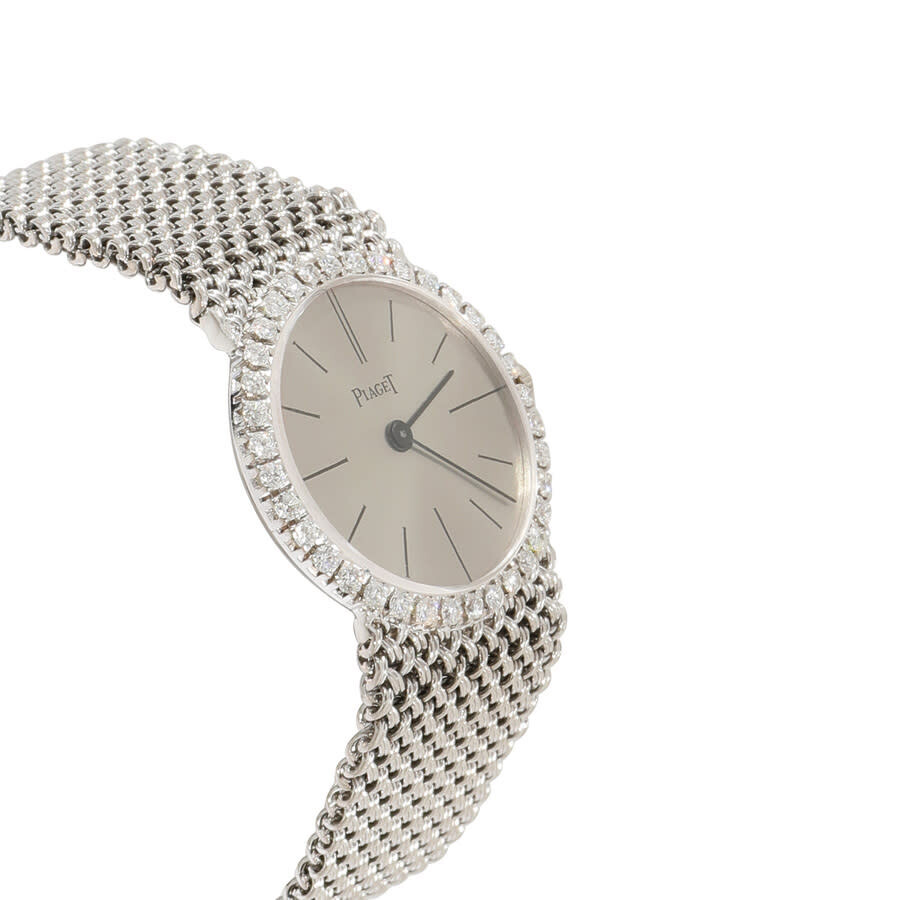 Piaget Pre-owned Piaget Classique Hand Wind Diamond Silver Dial Ladies ...