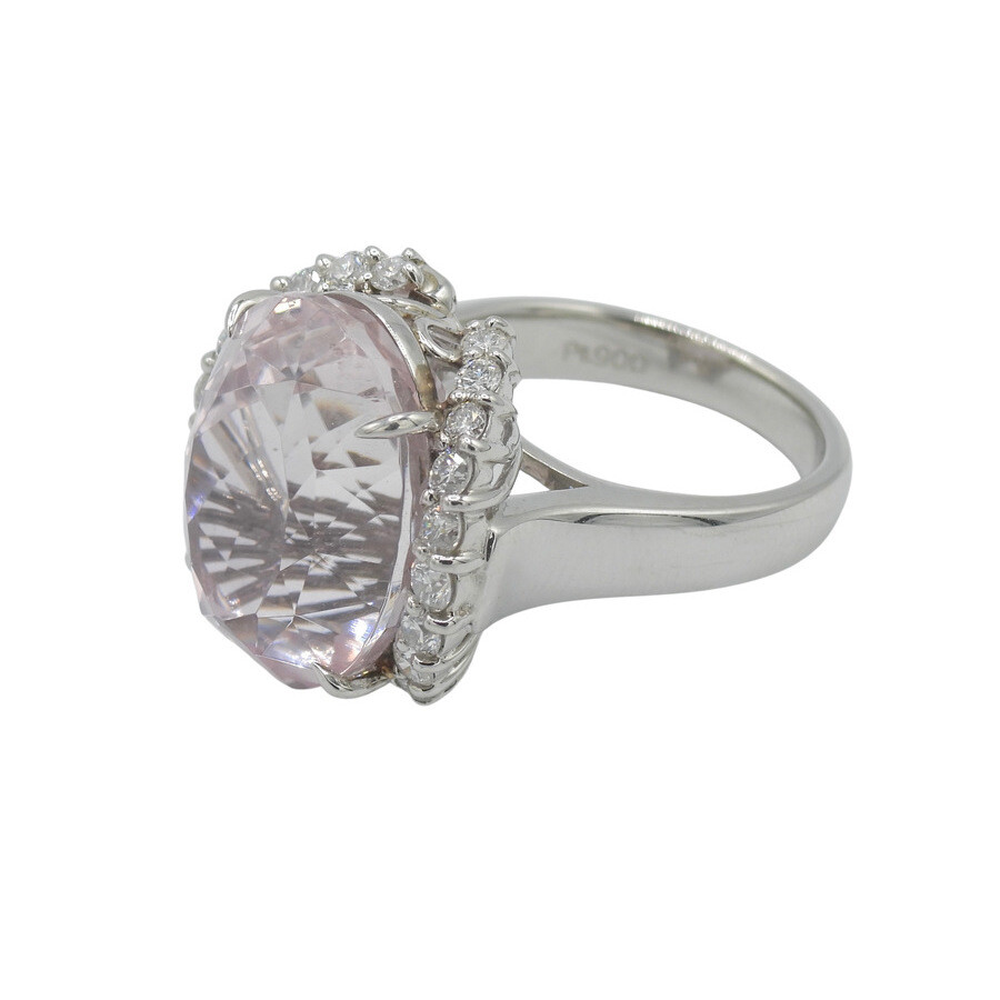 Estate Jewelry Pre-Owned Platinum Diamond & Kunzanite Ring 39899 - Jomashop