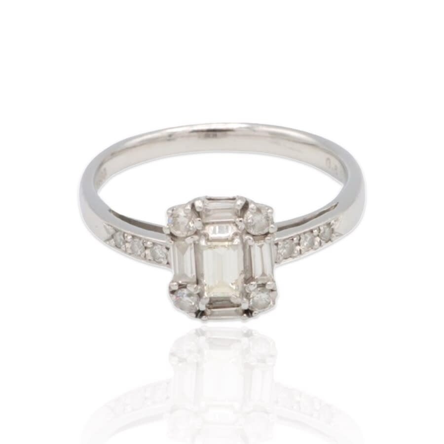 Estate Jewelry Pre-Owned Platinum Diamond Ring 60207 - Jomashop