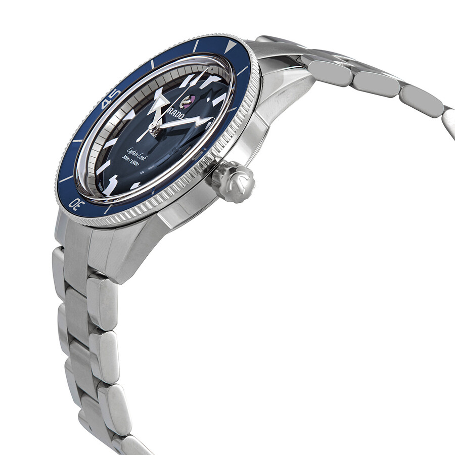 Rado Pre-owned Rado Captain Cook Automatic Blue Dial Men's Watch ...
