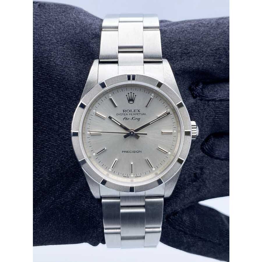 Rolex Pre-owned Rolex Air King Precision Automatic Chronometer Silver ...
