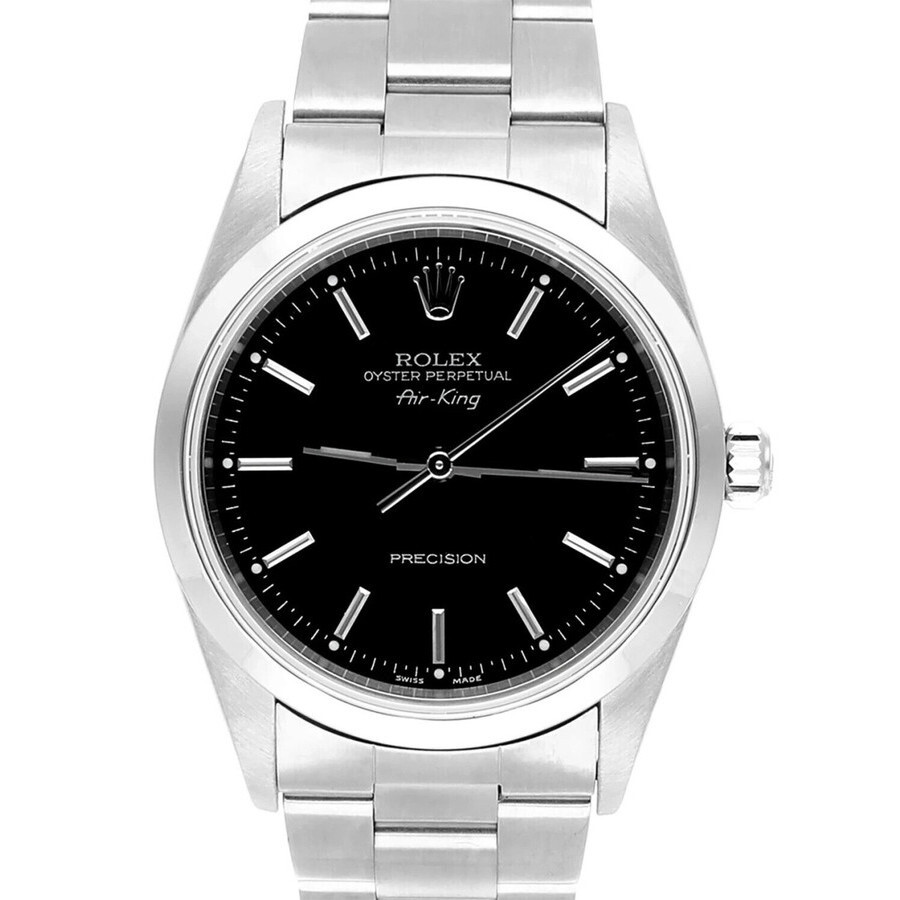 Rolex Pre-owned Rolex Air-King Automatic Black Dial Unisex Watch 14000 BKSO - Pre-Owned Watches ...