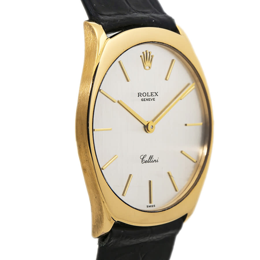 Rolex Pre-owned Rolex Cellini Hand Wind Silver Dial Men's Watch 4133 ...
