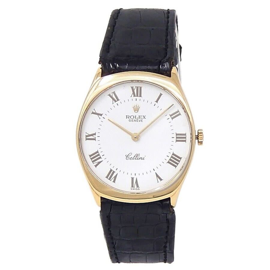 Rolex Pre-owned Rolex Cellini Hand Wind White Dial Men's Watch 4133 ...